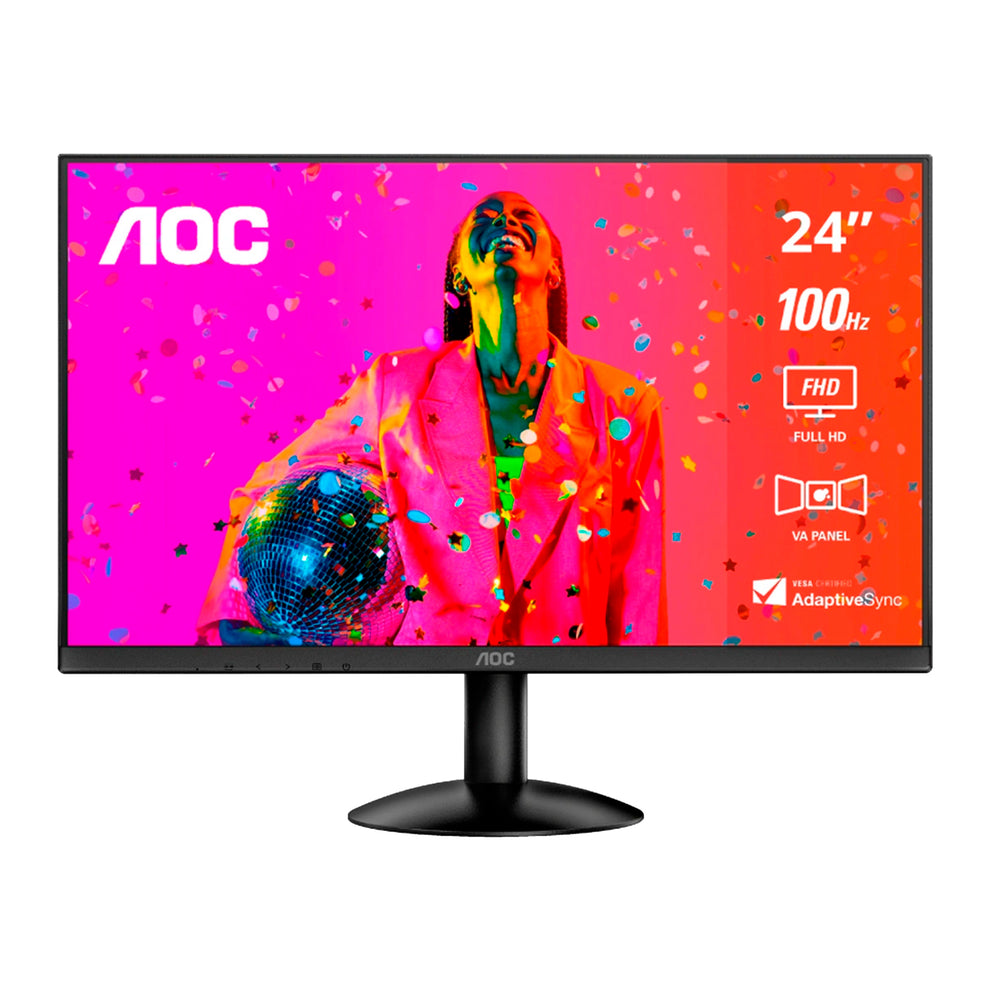 Monitor AOC 24in FHD IPS 100Hz 4ms AdaptiveSync Vesa HDMI – LifeMax*